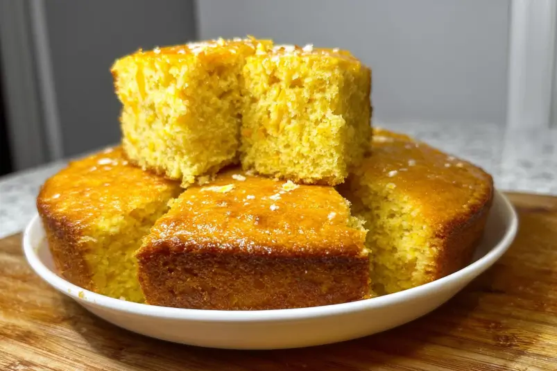 Easy Cheesy Cornbread Recipe | Soft, Fluffy, and Delicious
