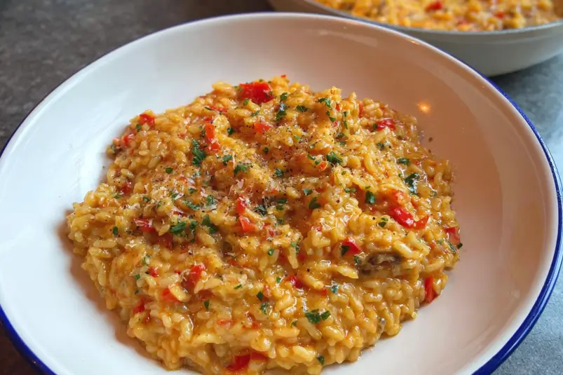 Easy Red Pepper Risotto Recipe | Creamy, Flavorful Italian Comfort Food